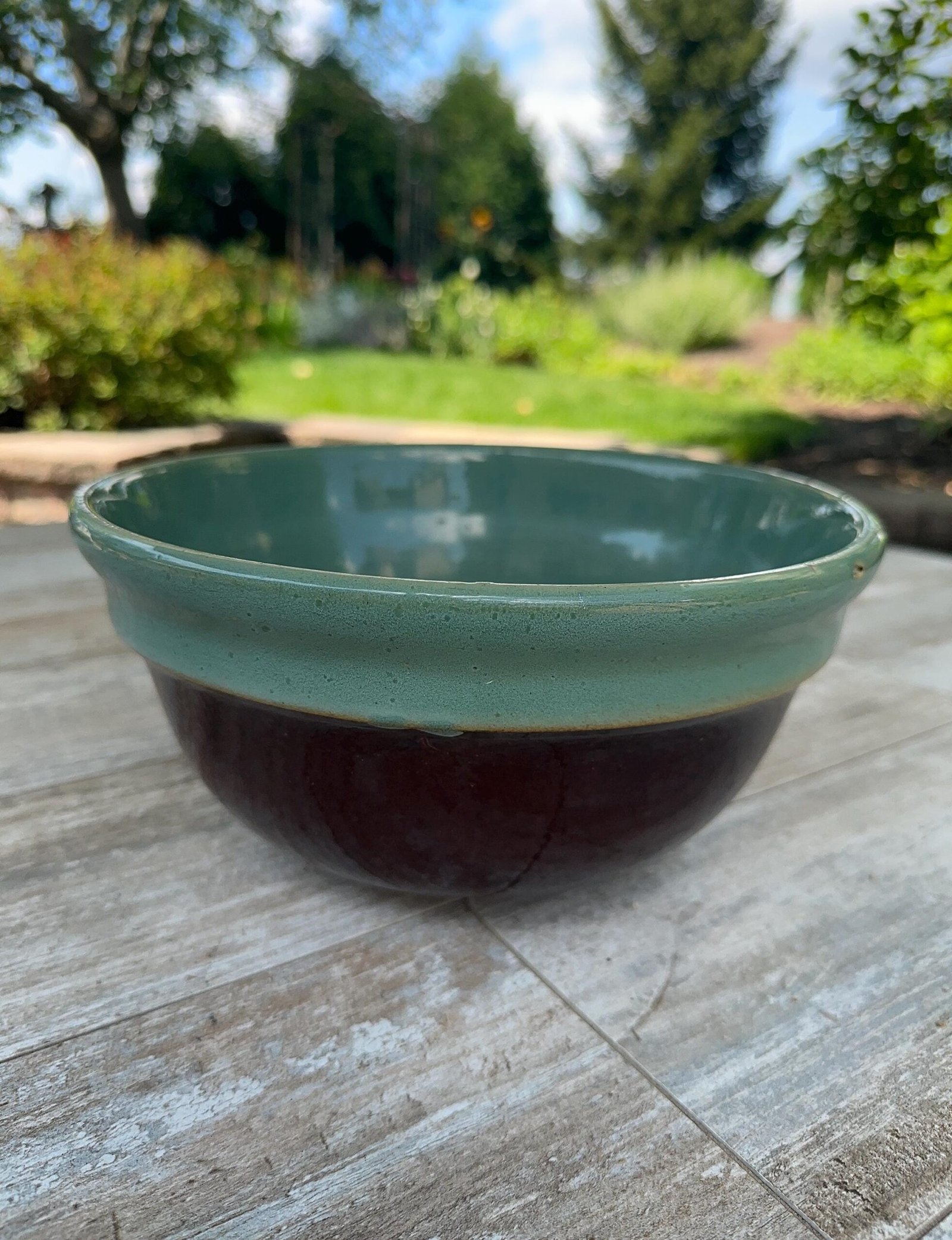Vintage 1940s Red Wing Provincial Oomph Mixing Bowl | Vintage Attic Finds